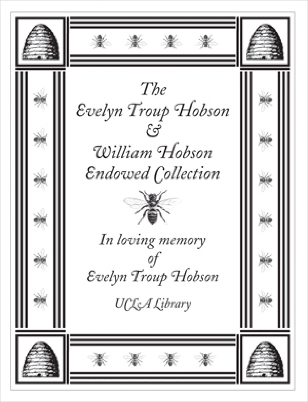 The Evelyn Troup Hobson and William Hobson Endowed Collection | UCLA ...